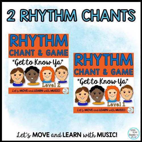 Rhythm Chants and Digital Rhythms Activities BUNDLE: K-5 Rhythm Levels