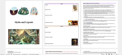 Myths and Legends - Genre Study | TPT