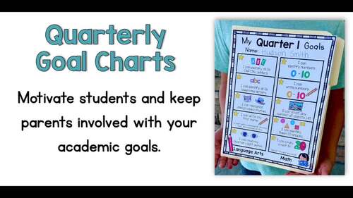 Editable Goal Charts - Parent Teacher Conferences - Progress Reports ...