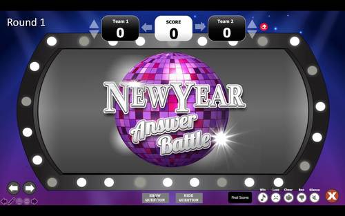 New Year's Eve Party Answer Battle - Family Trivia Powerpoint Game ...