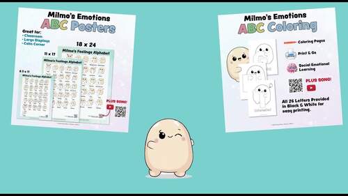 Milmo’s Emotions ABC Coloring Pages by Milmo Social Emotional Learning ...