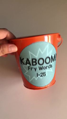 KABOOM Printable Review Game for Fry High Frequency Words 76-100