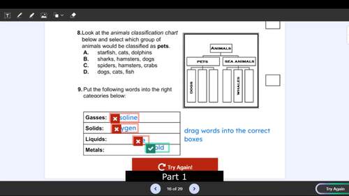 Physical Science Reading Comprehension Passages Easel Activity Bundle ...