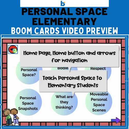 Boom Cards Personal Space Activity Boundaries Elementary | TPT