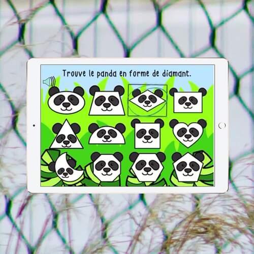 Trouve le diamant avec audio | Vocabulaire du zoo | Cartes Boom | TPT