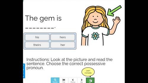 Possessive Pronouns Boom Learning Digital Task Cards by The 4x6 Store