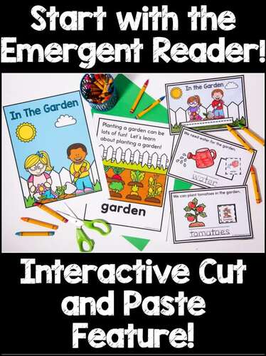 Spring Garden Emergent Reader & Phonics and Writing Worksheets for ...