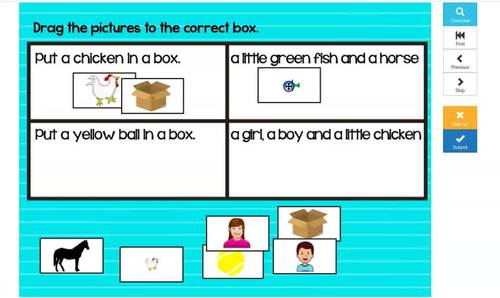 Edmark Direction Cards Level 1 Set B by It's FUNctional to me | TPT