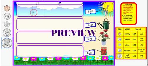 Springtime Money Skills (Coins) - Digital Activity/Distance Learning