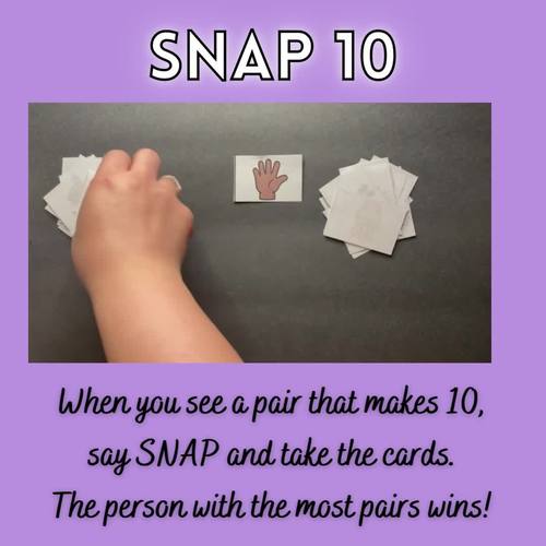 Making 10 Composing & Decomposing 10 Math Center Partner or Group Game ...