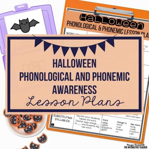 Halloween Phonological Awareness, Phonemic Awareness Activities and ...