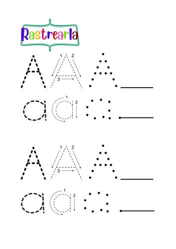 Plan de estudios para niños pequeños | Actividades con la letra "A"