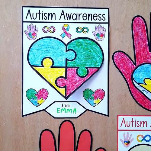 Autism Awareness Writing Craft Activities, Autism Awareness Month ...