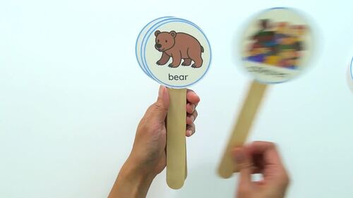 Brown Bear Activities BUNDLE | Circle Story Time Props for Preschool Kids