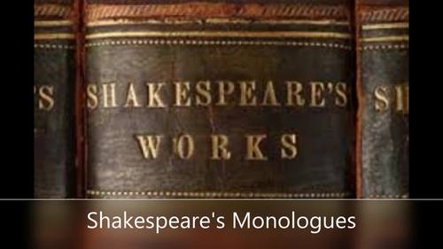 Shakespeare Monologue Collection by David McLean | TPT