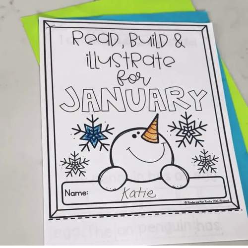 Kindergarten Simple Sentences Building Activities for January | Winter