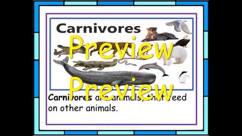 Carnivores-Flash cards Slides, Worksheets - with real images .GOOGLESLIDES