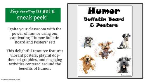 Humor Bulletin Board & Posters | SEL by JH EdConsult | TPT