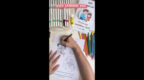 Father’s Day 3D Cards for Kids – Cut, Color & Pop Craft! by Easy ...