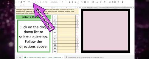 PIXEL ART (TC): Slope-Intercept Form from Point and Equation of ...