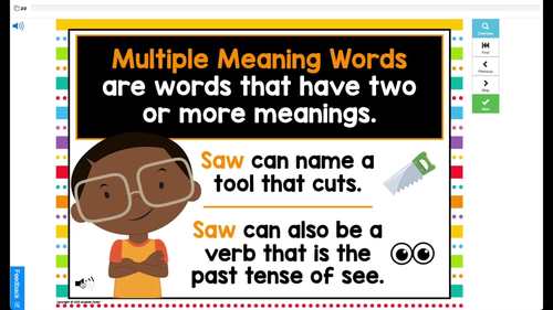 Multiple Meaning Boom Cards with Photos & Audio | Digital | Set 2