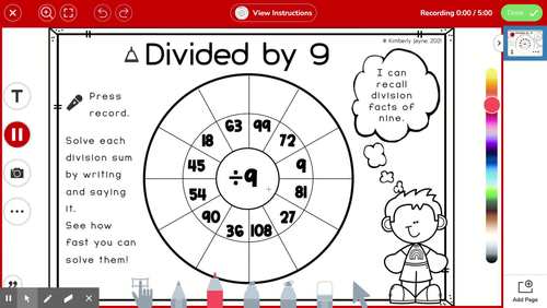 Seesaw Math Activities Division by Kimberly Jayne Creates | TPT