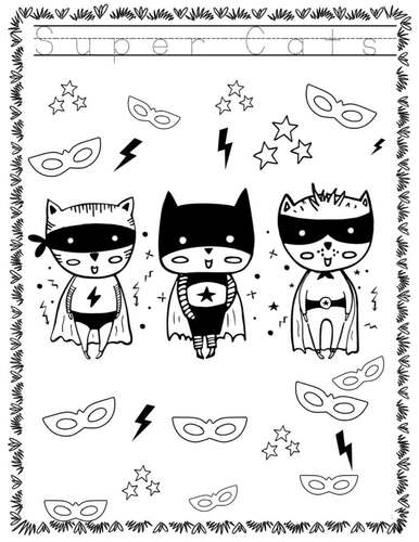 Superhero Activities Make Masks Coloring Pages Counting Projects