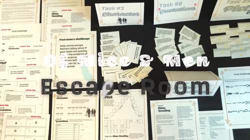 OF MICE AND MEN - Escape Room (Steinbeck) by Flying Machine ELA | TPT