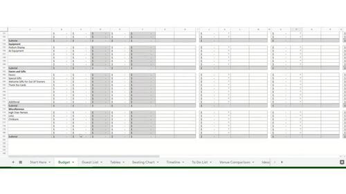 Event Planner Google Sheets Spreadsheet by Mom Money Map | TPT
