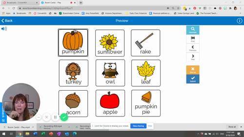 Boom Cards™ FALL AAC Core Vocabulary Activities, Core Word DIFFERENT ...