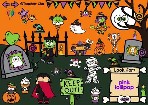 I Spy + Reading Comprehension: Halloween Edition (BOOM Cards™ Distance ...