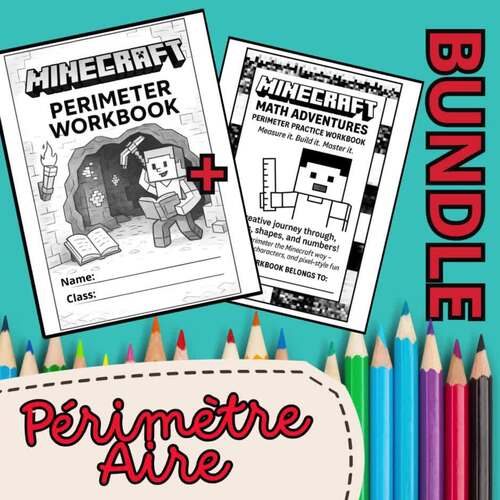 Minecraft Perimeter BUNDLE | Fun Geometry & Grid Math Practice for ...