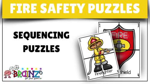 Fire Safety Puzzles for Kids- Sequencing & Number Recognition Math ...