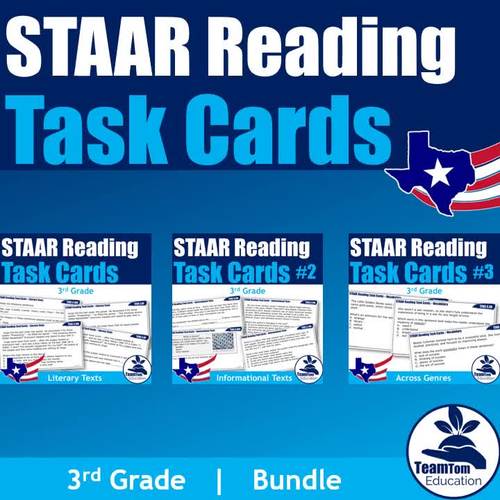 STAAR Reading Task Cards (3rd-Grade) by Team Tom | TPT