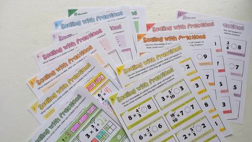Scaling with Fractions Worksheets - multiply fractions by whole numbers ... Scaling with Fractions Worksheets - multiply fractions by whole numbers ...
