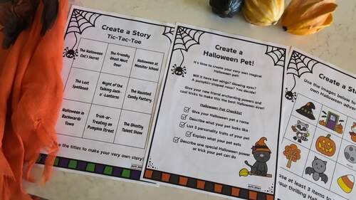 Halloween Creative Writing Activities & Prompts | 3rd, 4th, 5th Grade