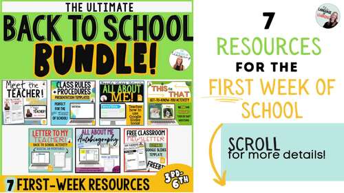 Back to School BUNDLE! Get to Know You, All About Me, Meet the Teacher ...
