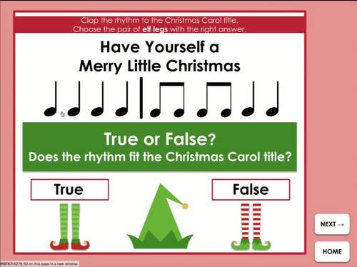 Christmas Carol Mixed Up Rhythms | Digital Music Game | TPT