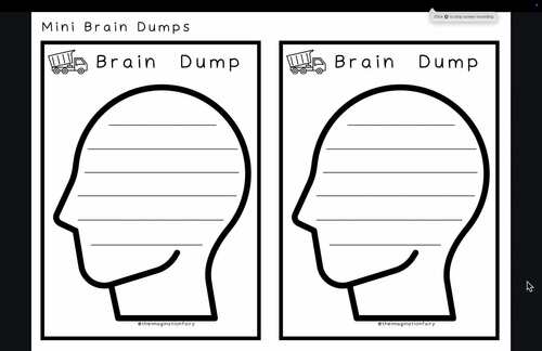 Brain Dump Templates Independent Retrieval Review Practice Exit Tickets