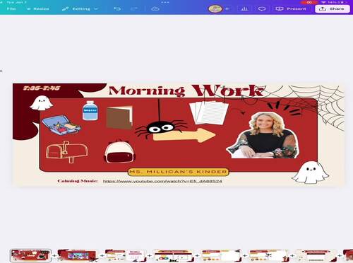 Halloween Themed Daily Slides, Daily Agenda Slides Template, Morning ...