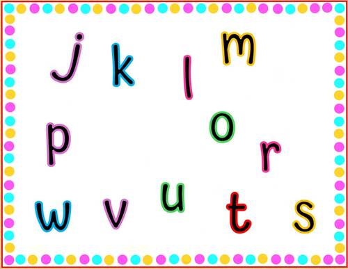 Printable Black and Bright Bulletin Board Large Alphabet Letters, Large ...