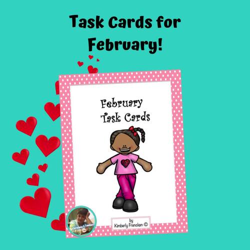 Nonfiction Reading Comprehension Task Cards for February | TPT