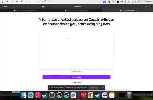 Music Class Daily Schedule Kit - Editable CANVA SLIDES + printable icons