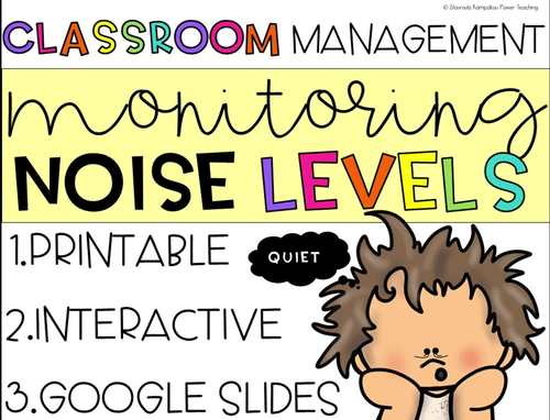 Editable Voice Level Charts | Noise Control & Calm Down Kit | TPT