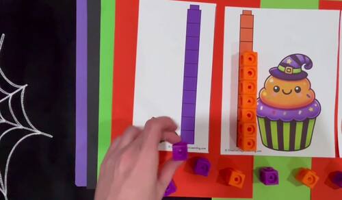 Trick or Treat Measuring Fun Hands-On Halloween Math Center with Math ...