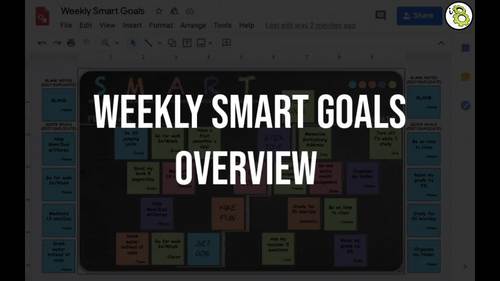 SMART Goal Board SEL Social Emotional Learning | Distance Learning ...