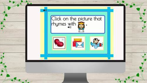 Long Vowels Rhyming Pictures (Boom Cards with Audio) | TPT