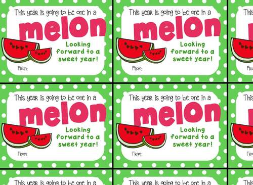 Watermelon Gummy Beginning of Year (BOY) Gift Tag- This year is going ...