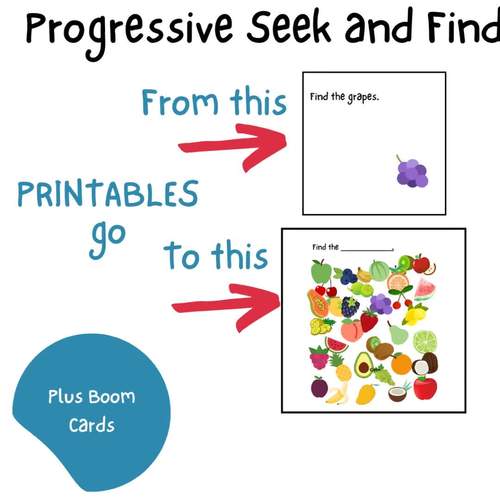 Seek & Find Fruit - Progressive Difficulty - visual perception/attn ...