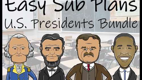 Emergency Sub Plans | American Presidents Bundle | 5th Grade & 6th Grade